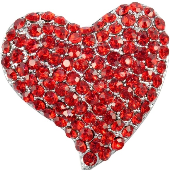 Swarovski | Jewelry | Swarovski Red Heart Brooch | Poshmark